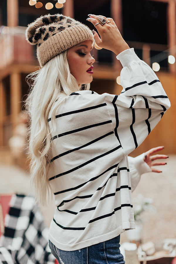 Rocky Mountain Highlights Stripe Sweater • Impressions Online Boutique