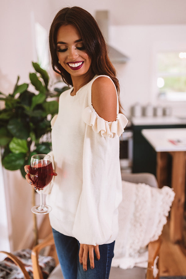 Sweet As Sugar Sweater In Ivory • Impressions Online Boutique