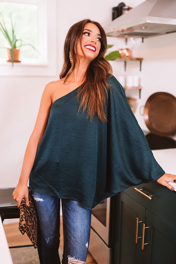 On Tour Shift Top In Dark Teal • Impressions Online Boutique
