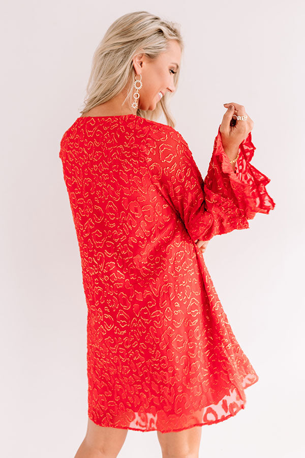 Saturday Sips Shift Dress In Red • Impressions Online Boutique