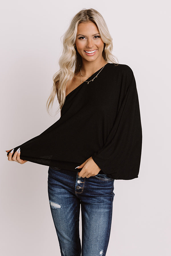 Patio Brunch Shift Top In Black • Impressions Online Boutique