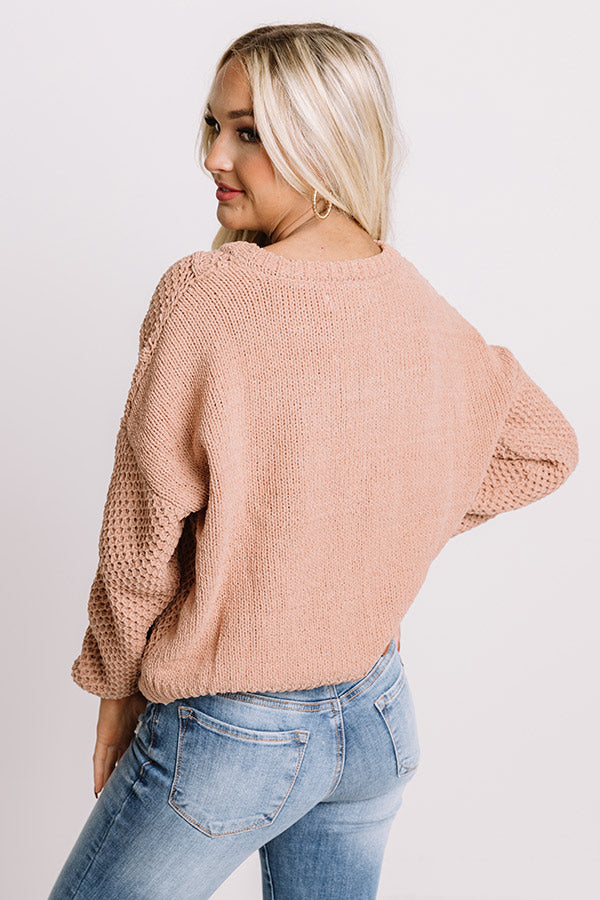 Cider Snuggles Knit Sweater In Latte – Impressions Online Boutique