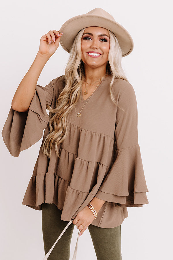 Scenic Drive Shift Top In Mocha • Impressions Online Boutique