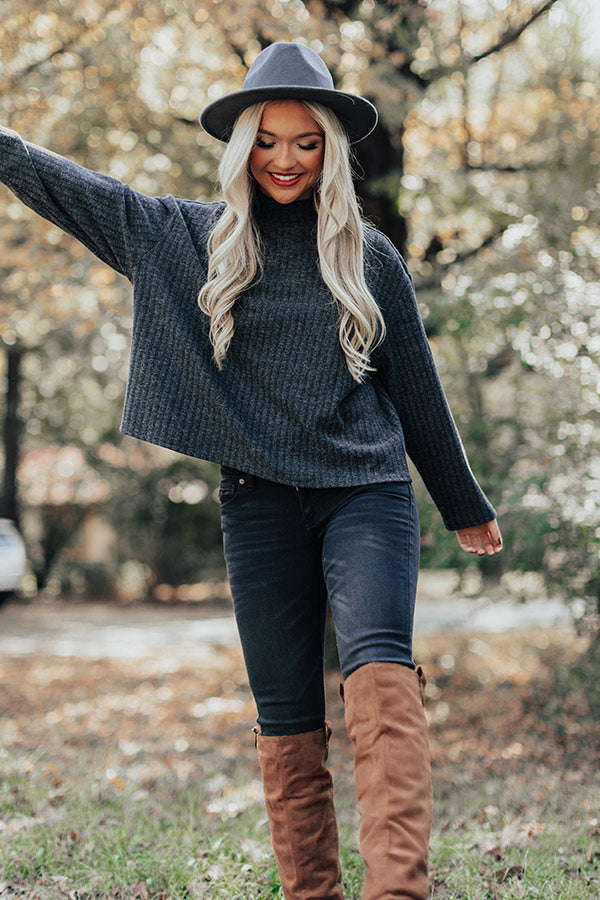 Calling Out Shift Sweater In Black • Impressions Online Boutique