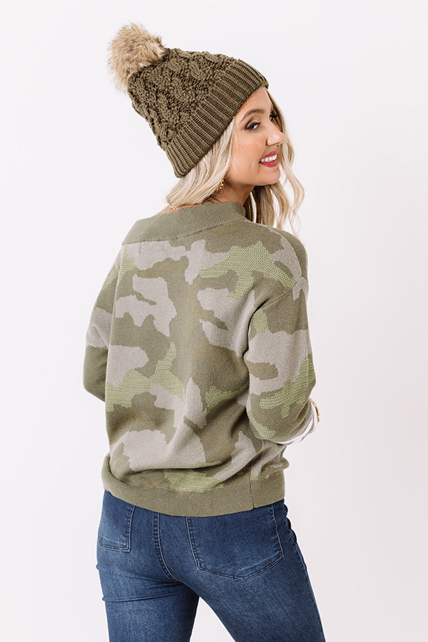 Our Spot Camo Sweater – Impressions Online Boutique