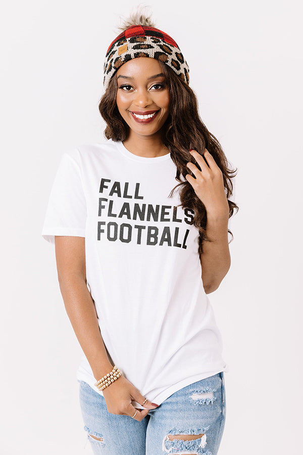 Fall, Flannels, Football Tee • Impressions Online Boutique