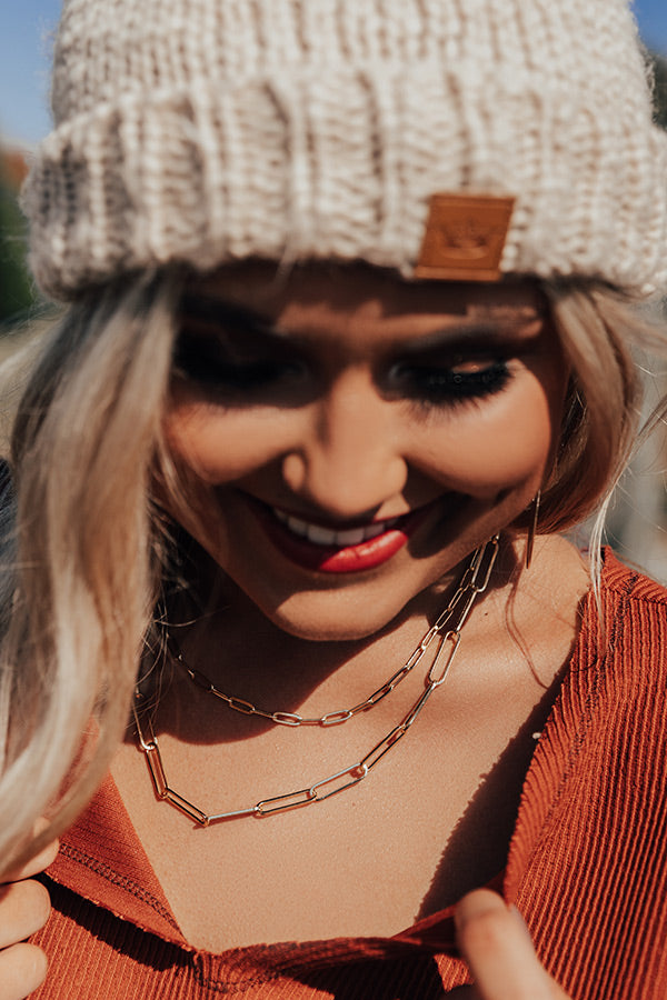 Free Fallin' Chain Link Necklace – Impressions Online Boutique