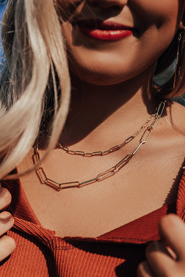 Free Fallin' Chain Link Necklace – Impressions Online Boutique