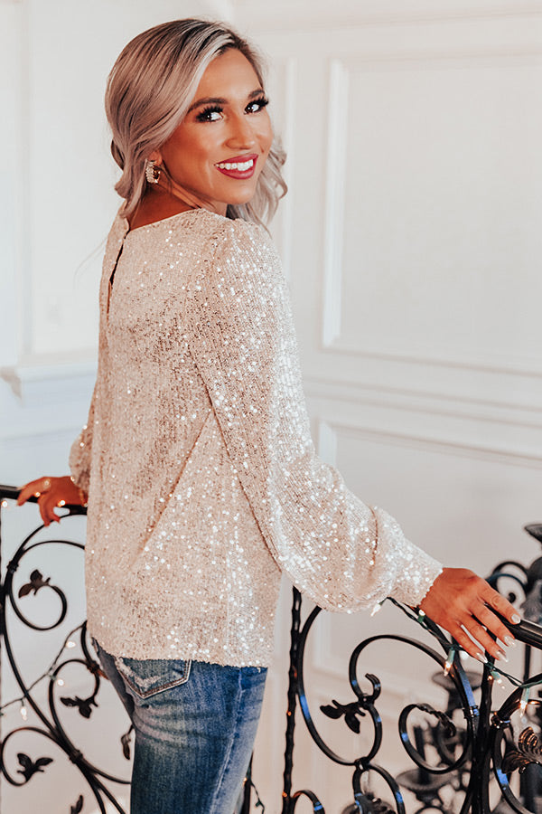 Bonjour Bombshell Sequin Shift Top • Impressions Online Boutique