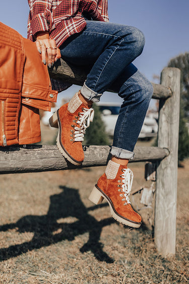The Remi Bootie In Maple – Impressions Online Boutique
