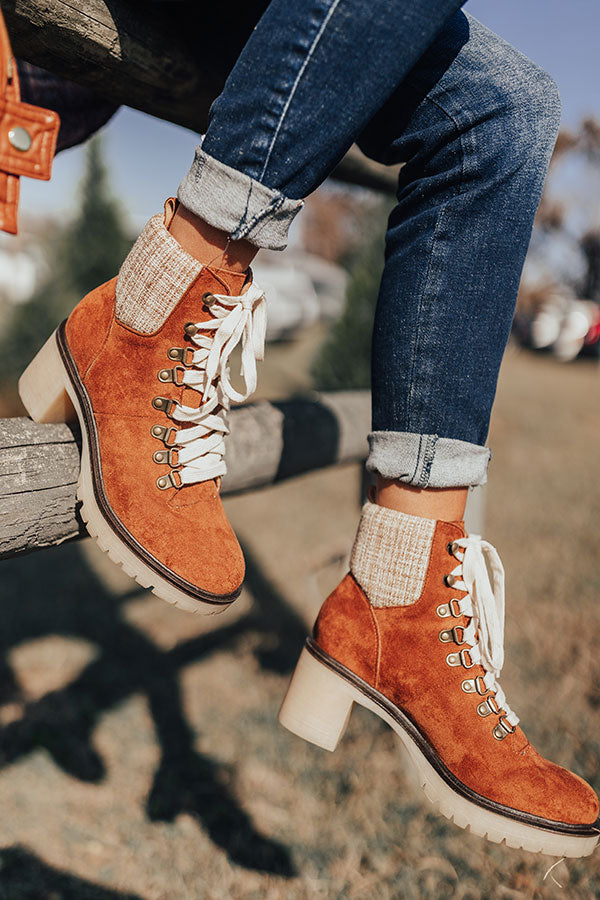 The Remi Bootie In Maple – Impressions Online Boutique