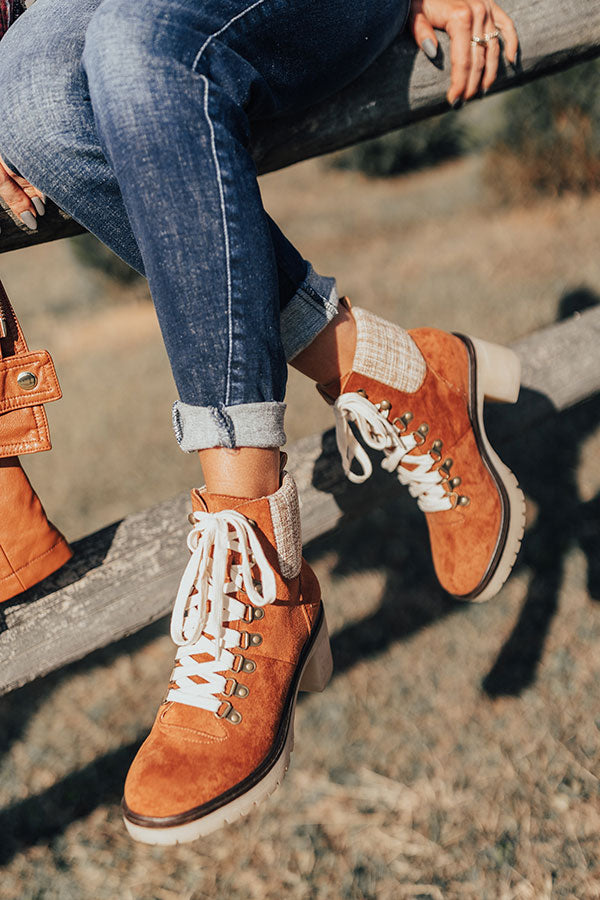 The Remi Bootie In Maple – Impressions Online Boutique