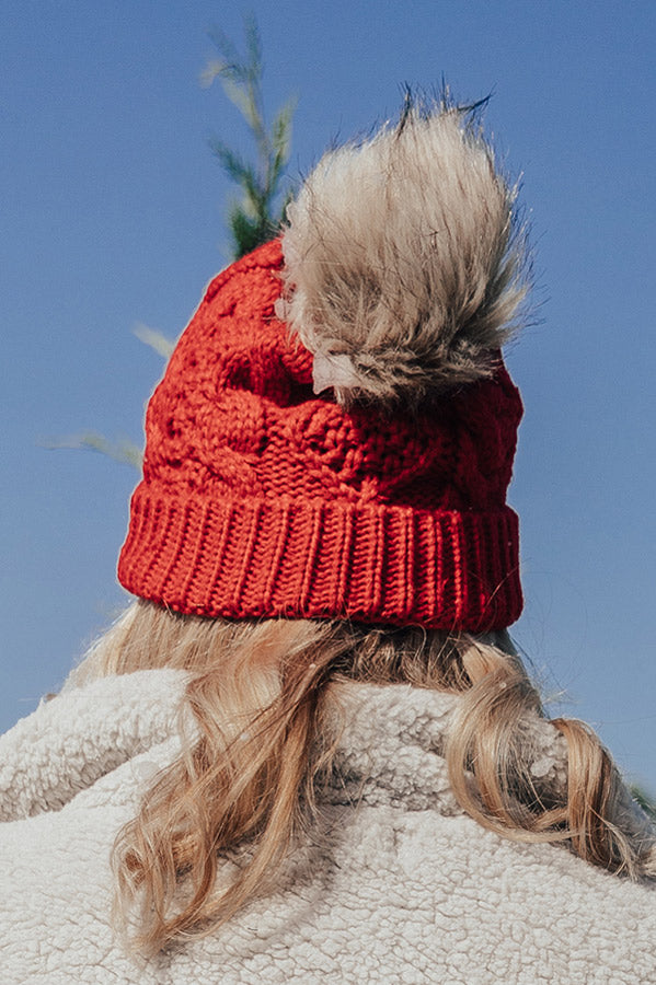 Cold Nights Fleece Lined Beanie In Red • Impressions Online Boutique
