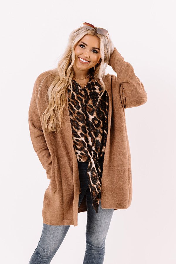 Cottage In The Country Cardigan in Mocha • Impressions Online Boutique