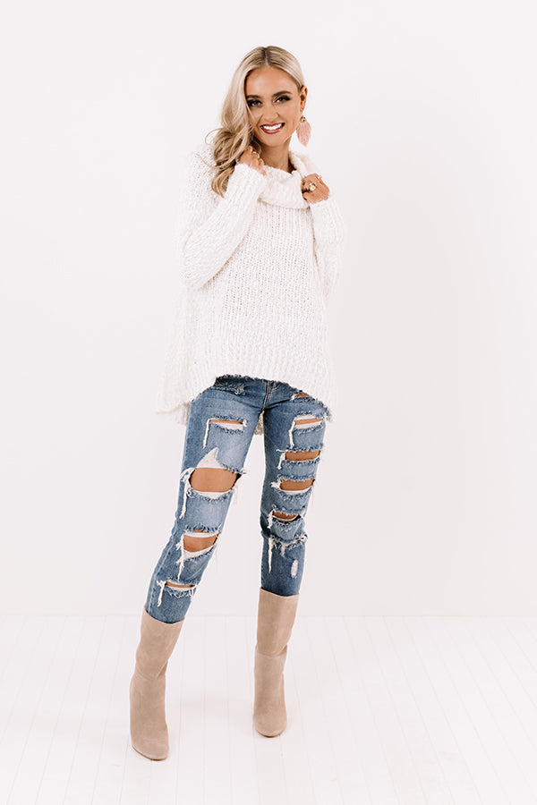 Softer Side Knit Sweater In Ivory • Impressions Online Boutique