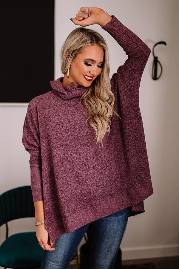 Senorita Snuggles Shift Sweater in Royal Plum • Impressions Online Boutique