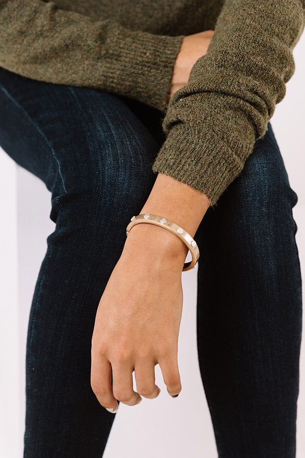 Strut The Runway Bracelet In Gold • Impressions Online Boutique