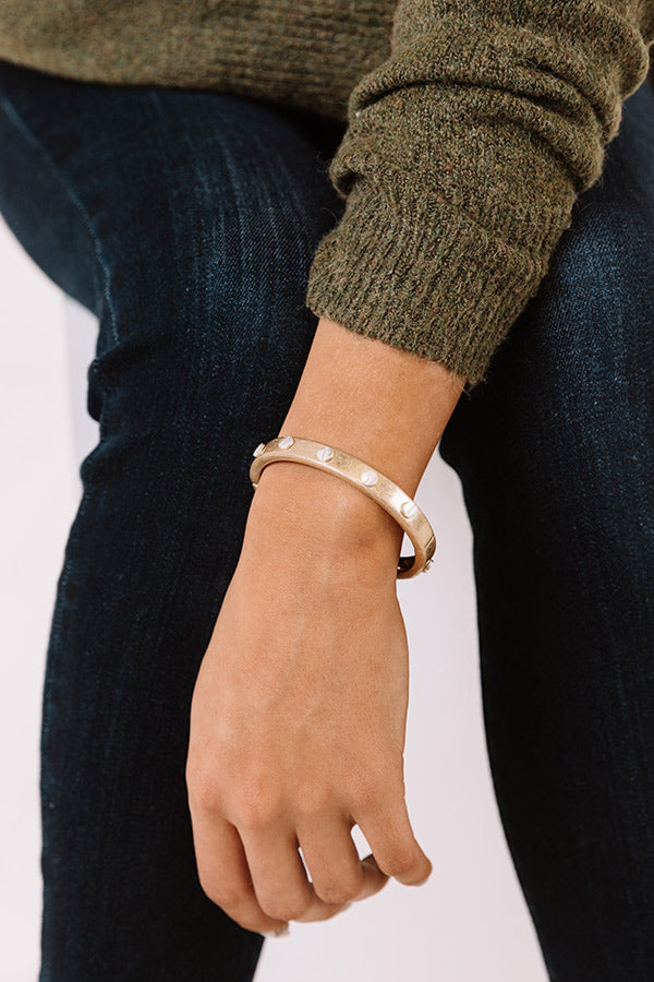 Strut The Runway Bracelet In Gold • Impressions Online Boutique