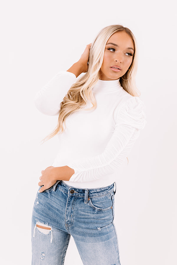 Celestial Gaze Bodysuit In White • Impressions Online Boutique