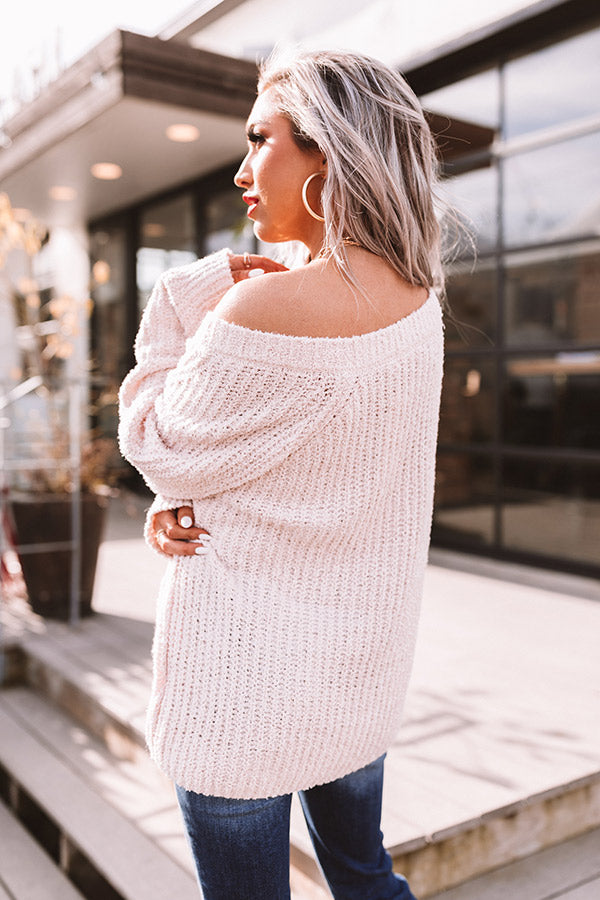Insta Obsessed Knit Sweater In Light Pink • Impressions Online Boutique