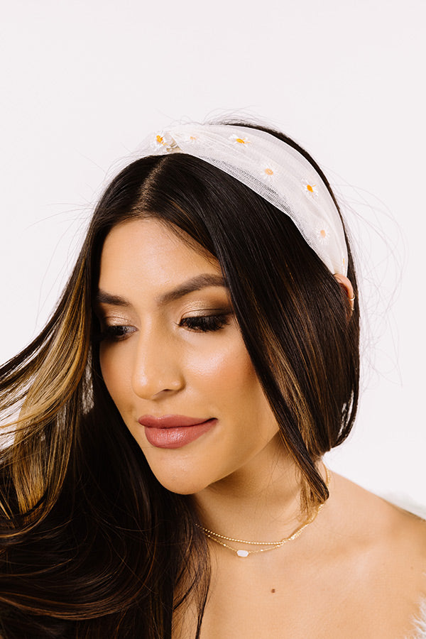 Sunny Dip Headband In Cream • Impressions Online Boutique