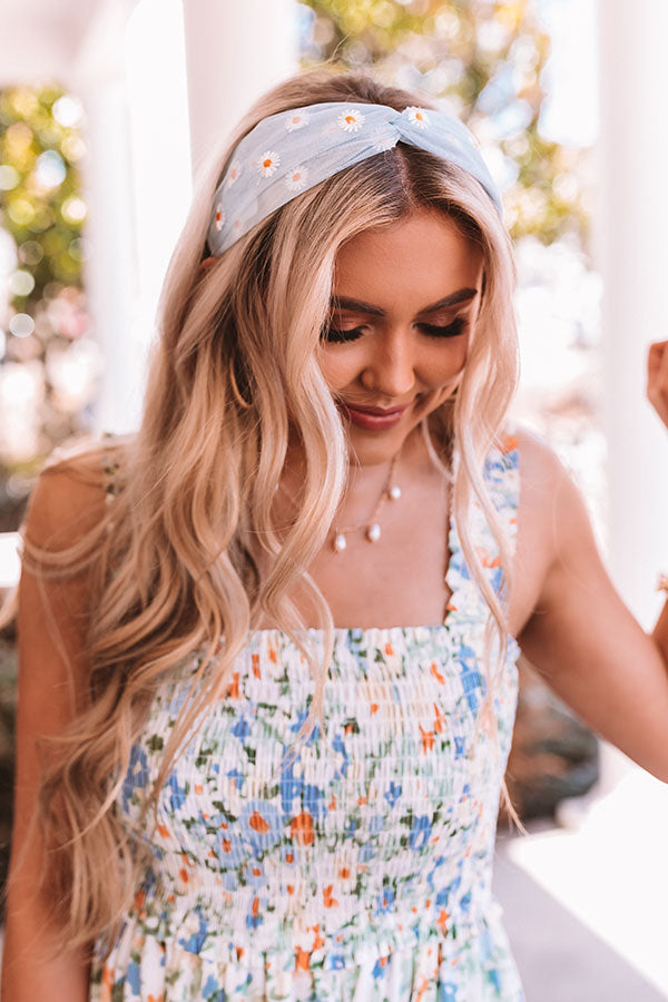 Sunny Dip Headband In Sky Blue • Impressions Online Boutique