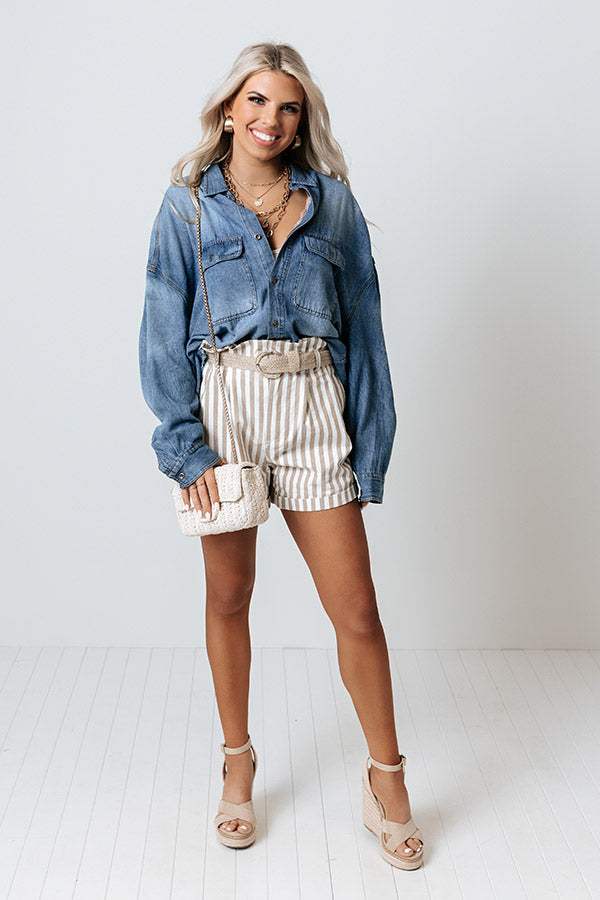 Country Charm Chambray Top • Impressions Online Boutique