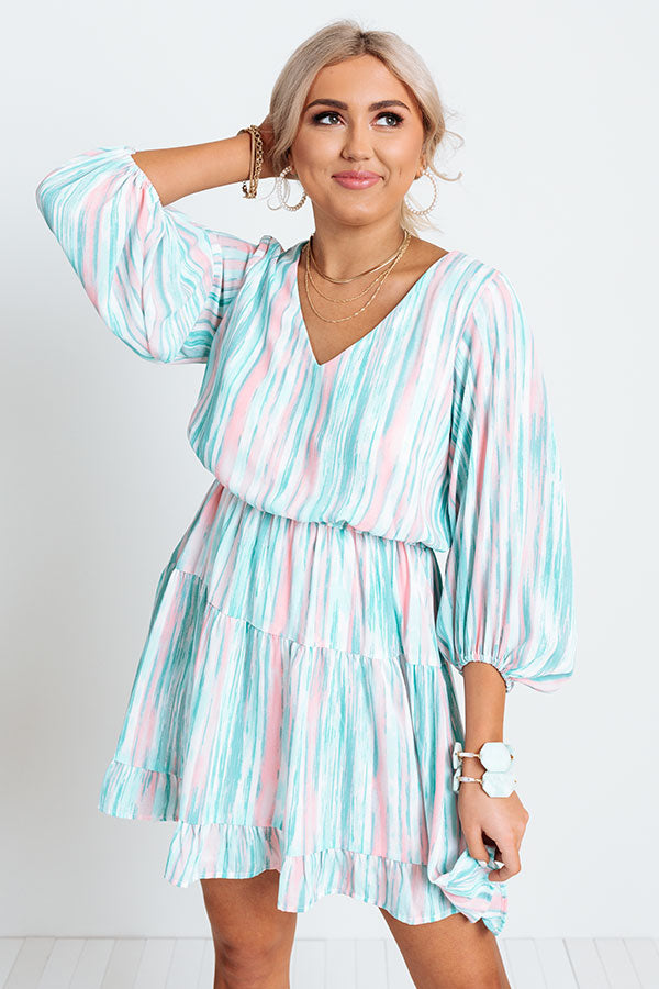 Charming Intuition Dress In Turquoise • Impressions Online Boutique