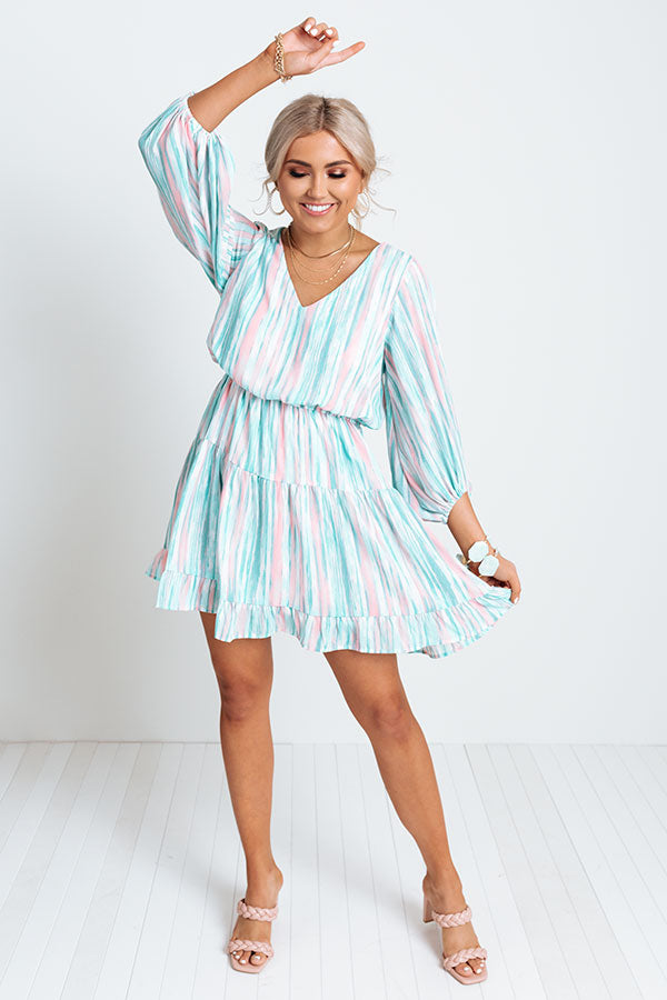 Charming Intuition Dress In Turquoise • Impressions Online Boutique