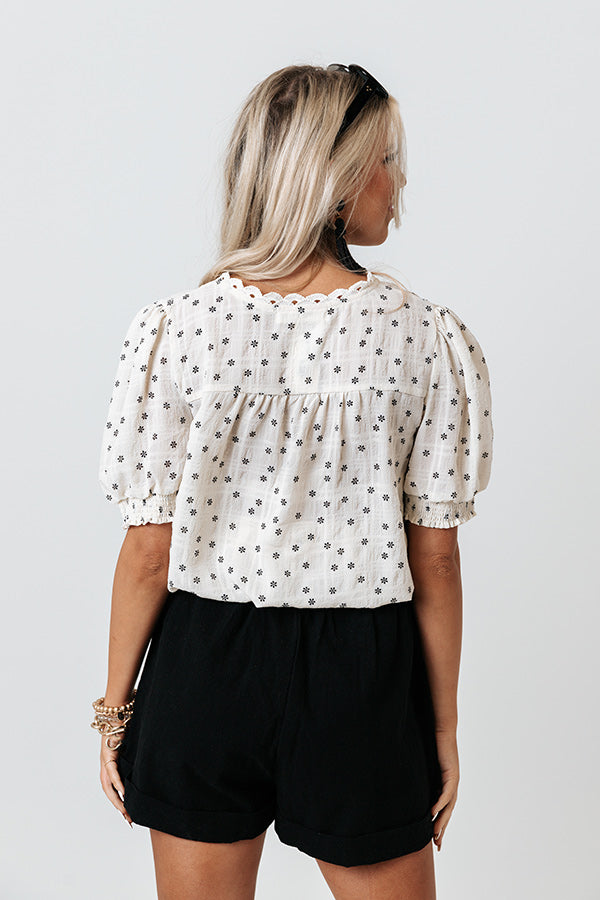 Gardenia Darling Top In Cream • Impressions Online Boutique