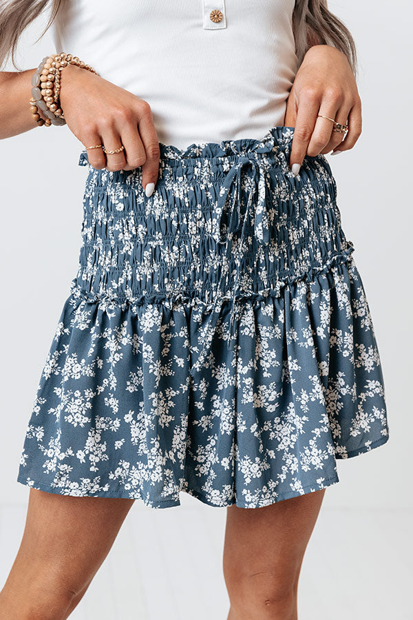 Wonderful Days Smocked Shorts In Airy Blue • Impressions Online Boutique