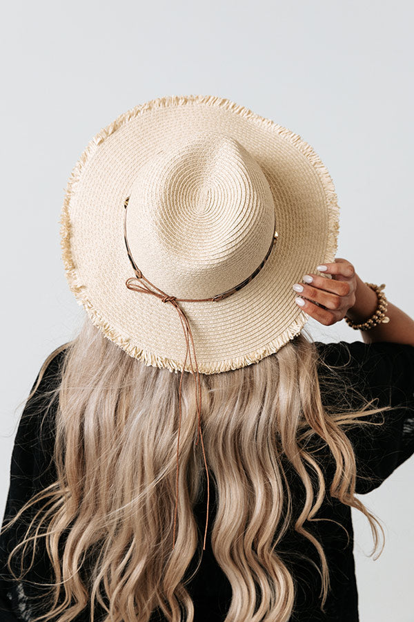 Toasted Coconut Woven Hat In Ivory • Impressions Online Boutique