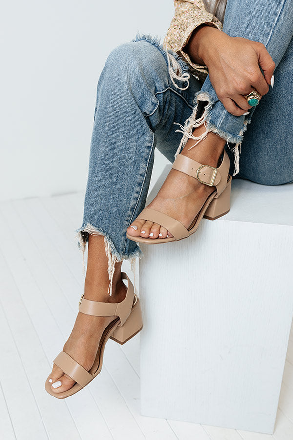 The Jamie Faux Leather Heel • Impressions Online Boutique