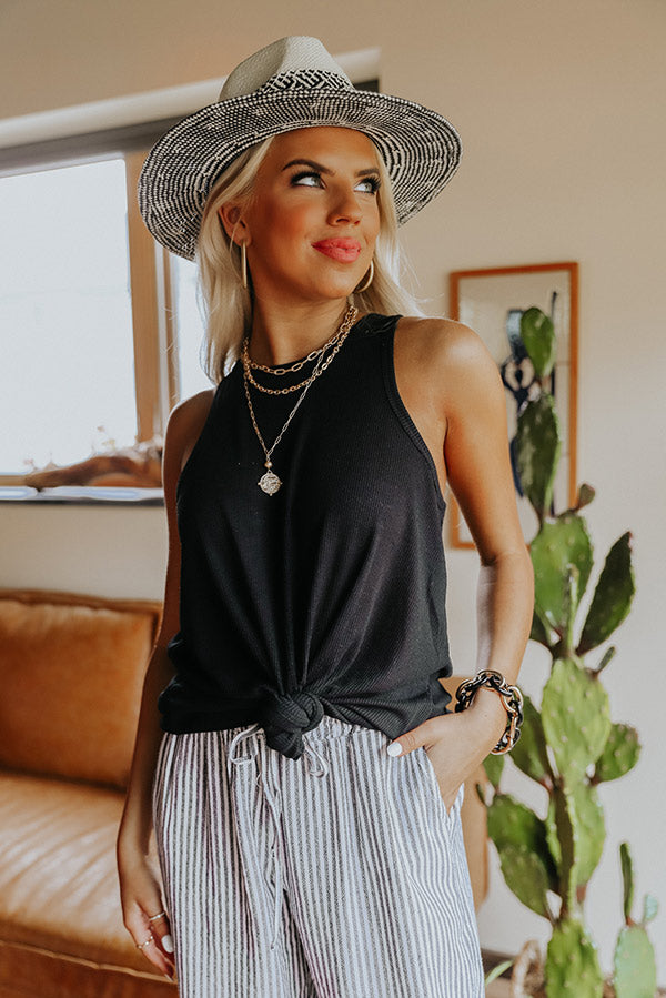 Open Highway Shift Tank In Black • Impressions Online Boutique