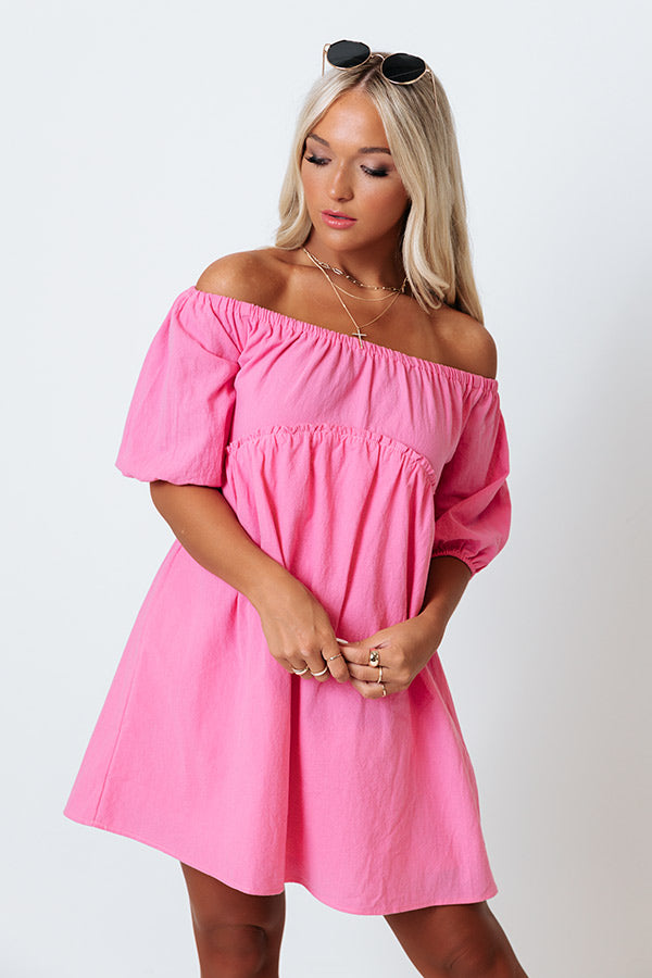 Certified Chic Babydoll Dress In Pink • Impressions Online Boutique