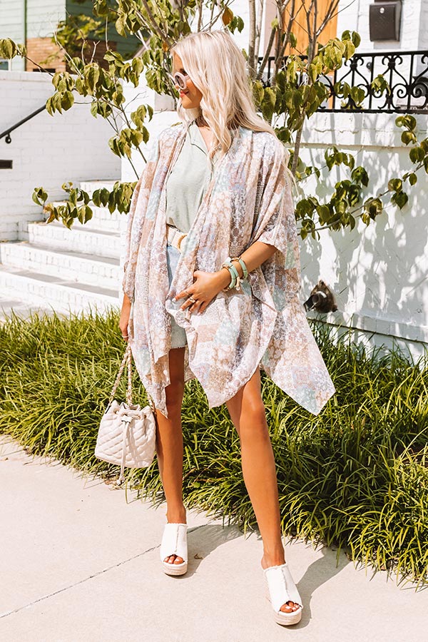 Never Too Chic Overlay In Khaki • Impressions Online Boutique