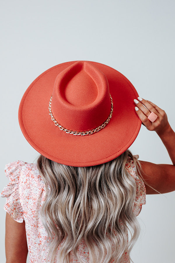 All Brand New Fedora In Rose • Impressions Online Boutique