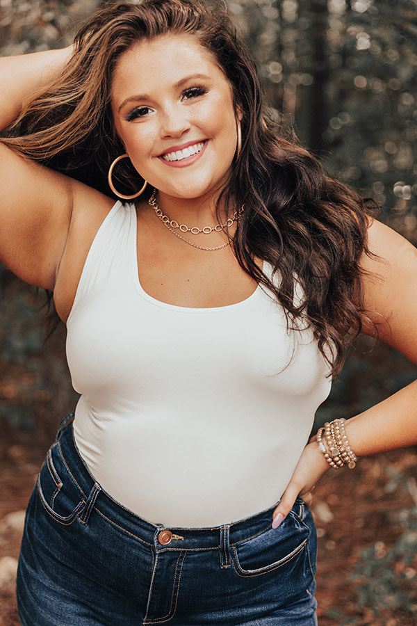 Basic Instincts Seamless Tank In Ivory Curves • Impressions Online Boutique
