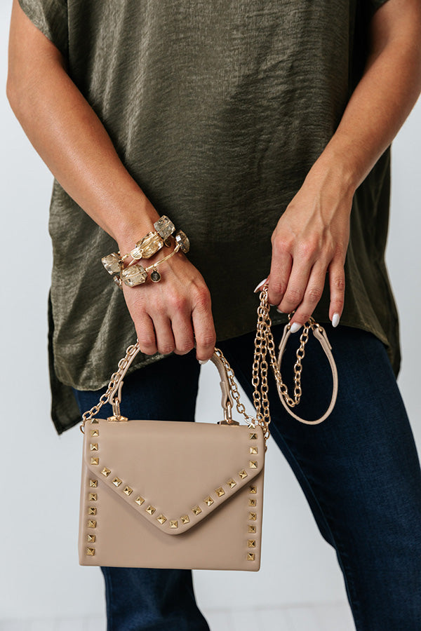 Vineyard Bound Studded Purse In Taupe – Impressions Online Boutique
