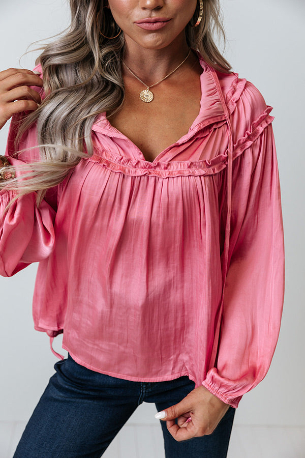 Starry Staple Top In Pink • Impressions Online Boutique