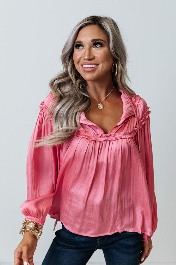 Starry Staple Top In Pink • Impressions Online Boutique