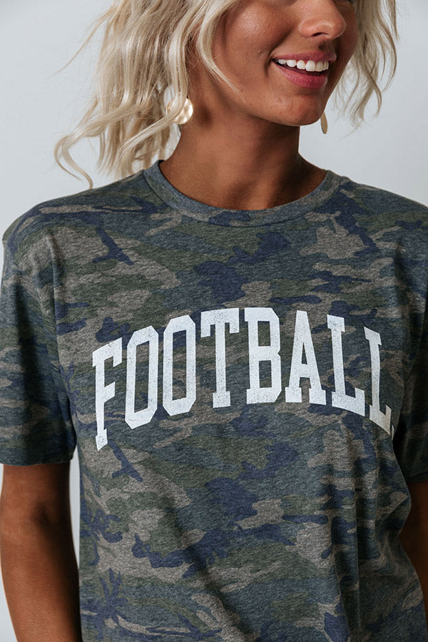 Football Camo Graphic Tee • Impressions Online Boutique