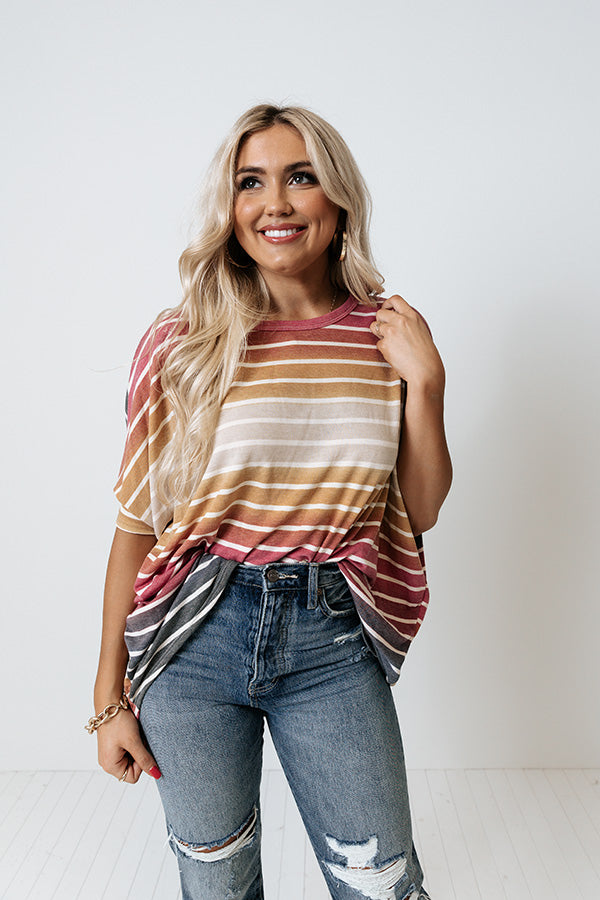 Music Row Stripe Top • Impressions Online Boutique
