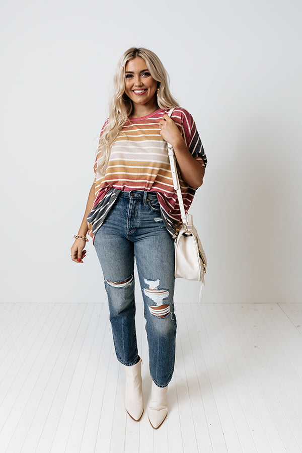Music Row Stripe Top • Impressions Online Boutique