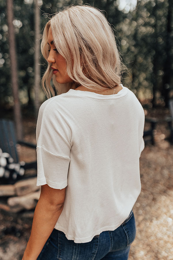 Rock N' Roll Cropped Graphic Tee • Impressions Online Boutique