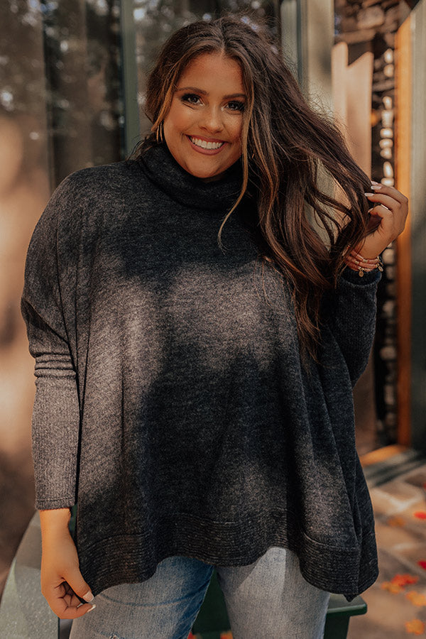 Time For Cozy Sweater in Black Curves • Impressions Online Boutique