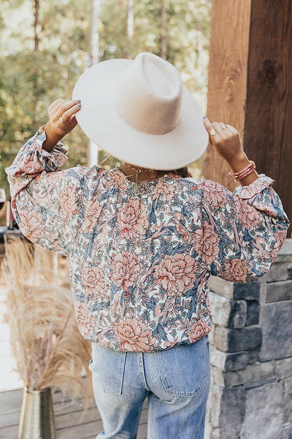 The Winette Floral Top in Pink • Impressions Online Boutique