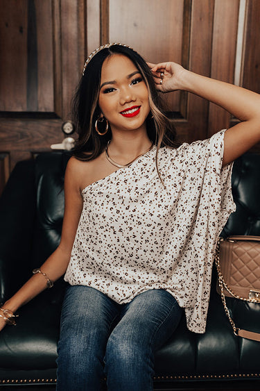Letter Of Love Leopard Top in Ivory – Impressions Online Boutique