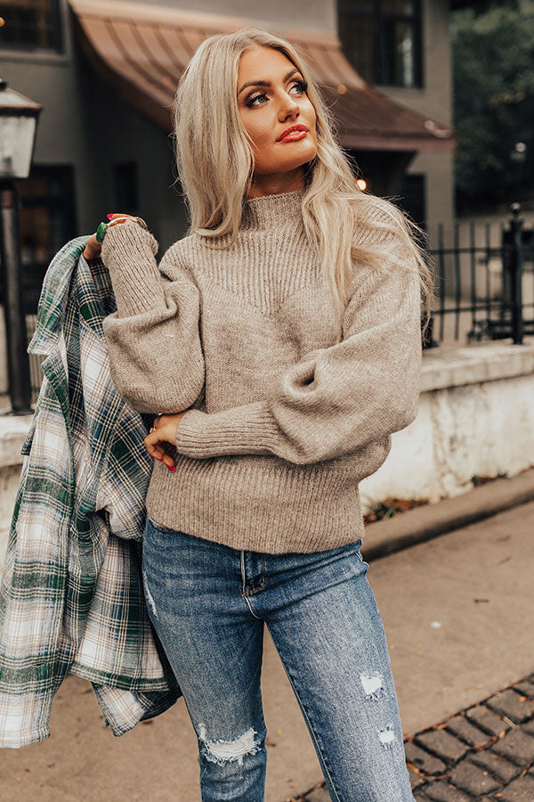 Quick Trip To Brooklyn Sweater In Birch • Impressions Online Boutique