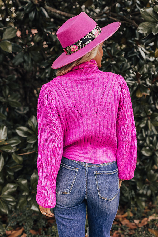 Colder Days Ahead Sweater In Violet • Impressions Online Boutique